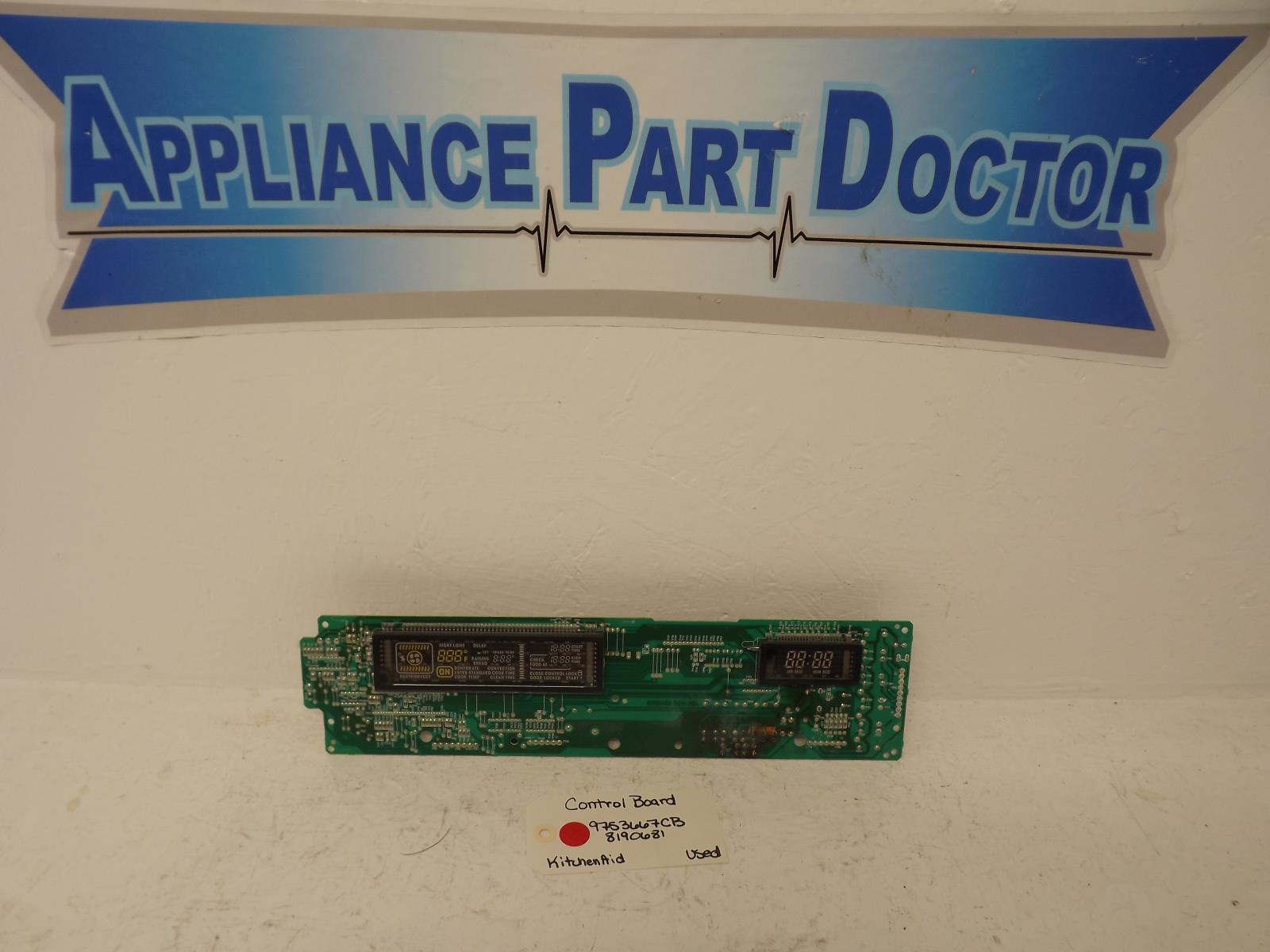 KitchenAid Range 9753667CB 8190681 Control Board Used ...