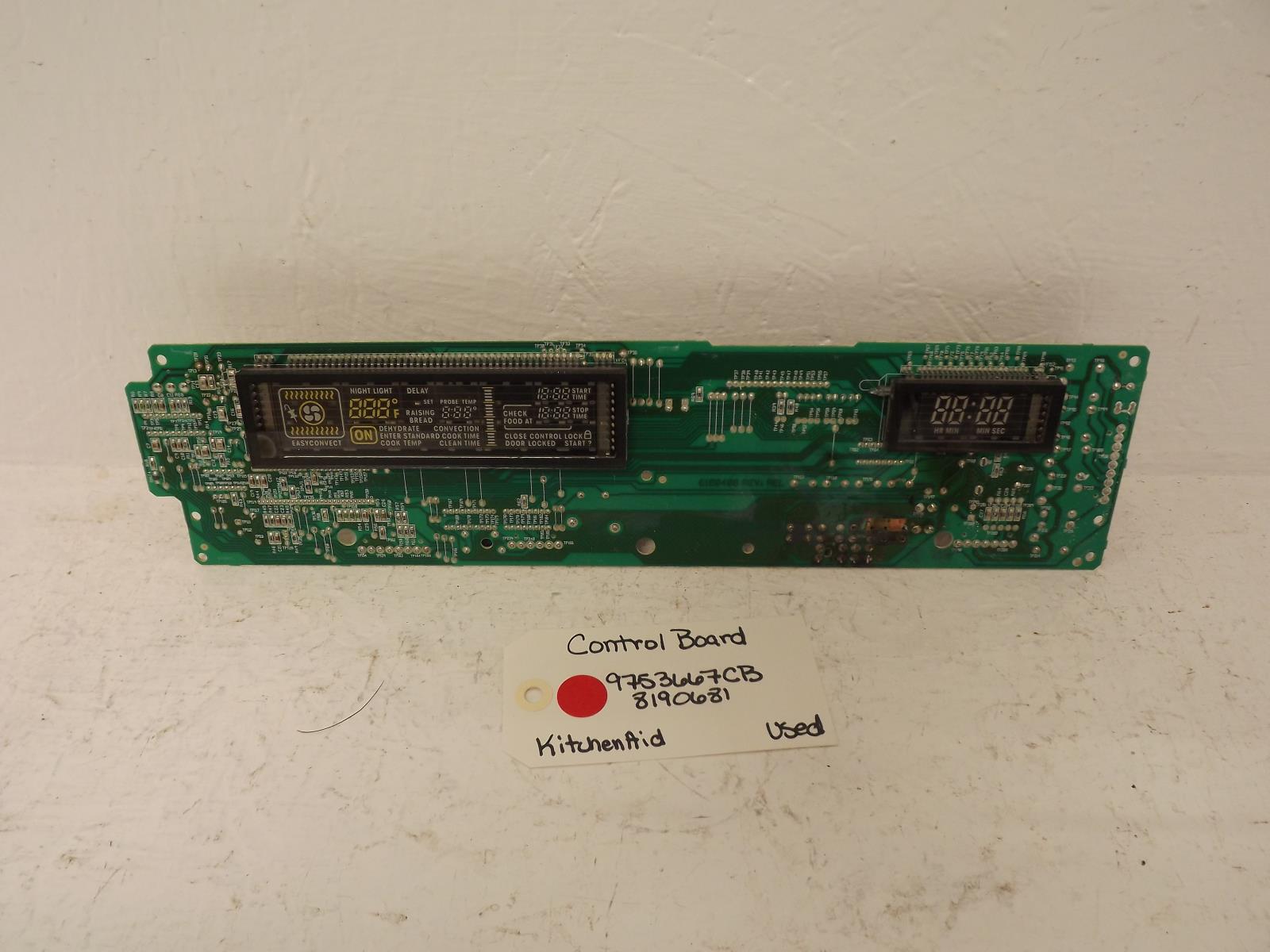 KitchenAid Range 9753667CB 8190681 Control Board Used ...